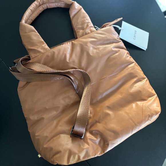 caraa | Bags | Nwt Caraa Sport Puffer Tote In Clay | Poshmark